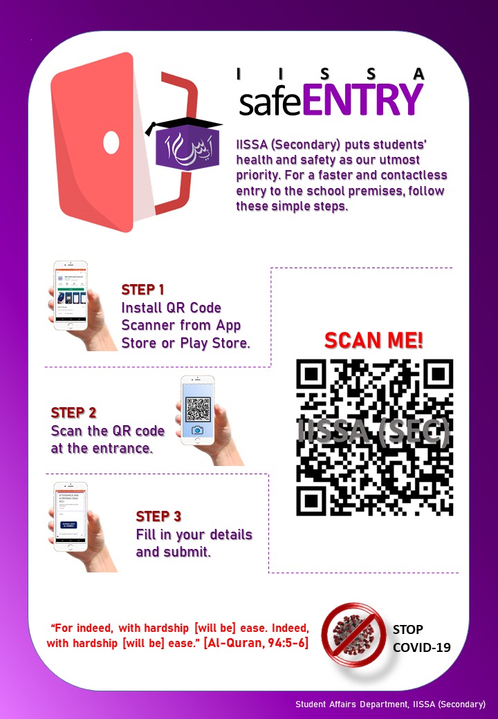 STUDENTS ENTRY TO IISSA (SECONDARY) - Integrated Islamic School Shah ...